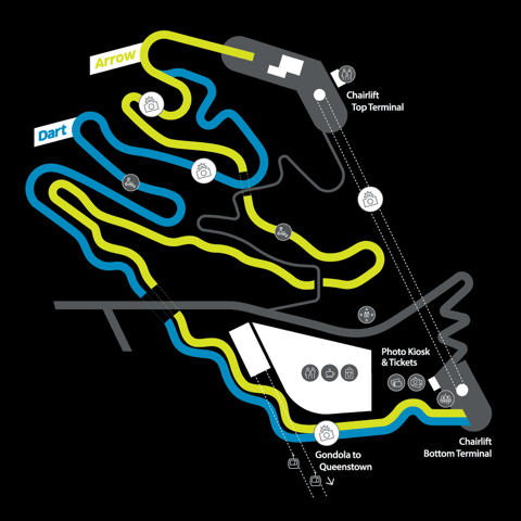 Queenstown Luge Tracks | Skyline Track Map & Ride Details
